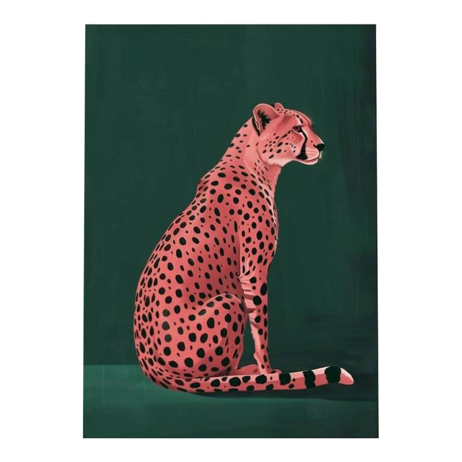 Cheetah Original Oil Painting on Canvas 18”x24” | Chairish