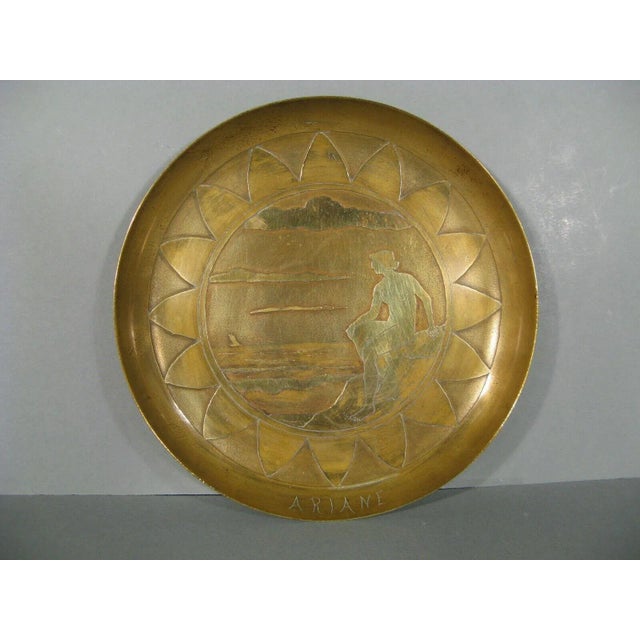 Antique Art Nouveau Brass Trinket Dish by Jan Joulin | Chairish