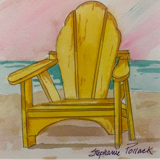 Vintage Stephanie Pollack, Original Watercolors. Set of 6. | Chairish