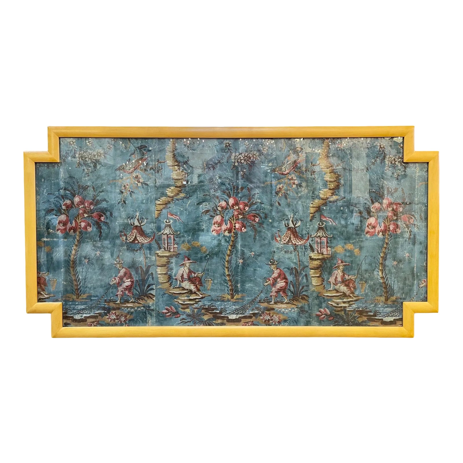 18th Century Italian Chinoiserie Scene Painted Panel | Chairish