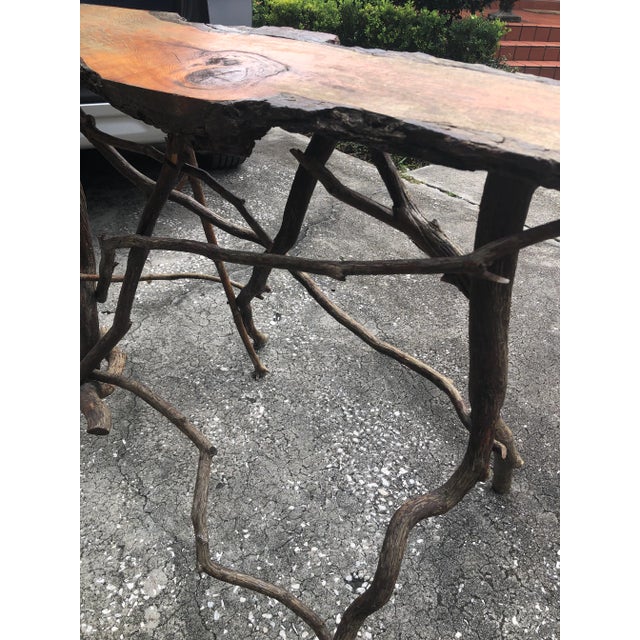 Vintage Twig Console Table | Chairish