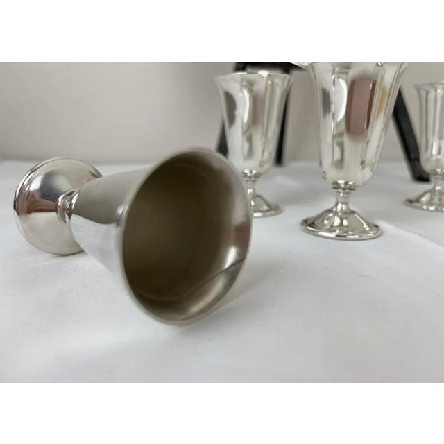 Vintage El De Uberti Italy Silverplate Cordial Glasses With Round Tray ...