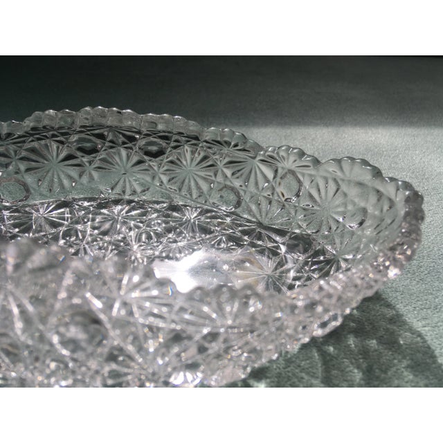 Early 20th Century Daisy Button Pattern Early Pressed Glass Trinket ...