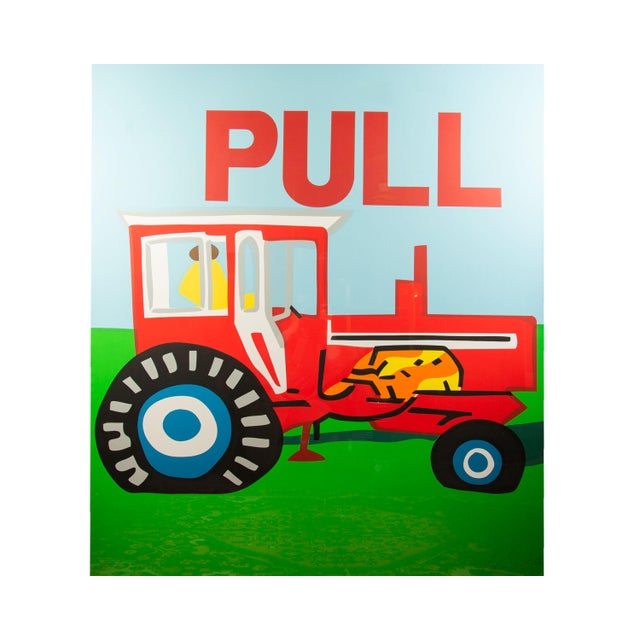 1984 Signed Artist’s Proof “Pull” Serigraph Pop Art Print by Les Levine ...