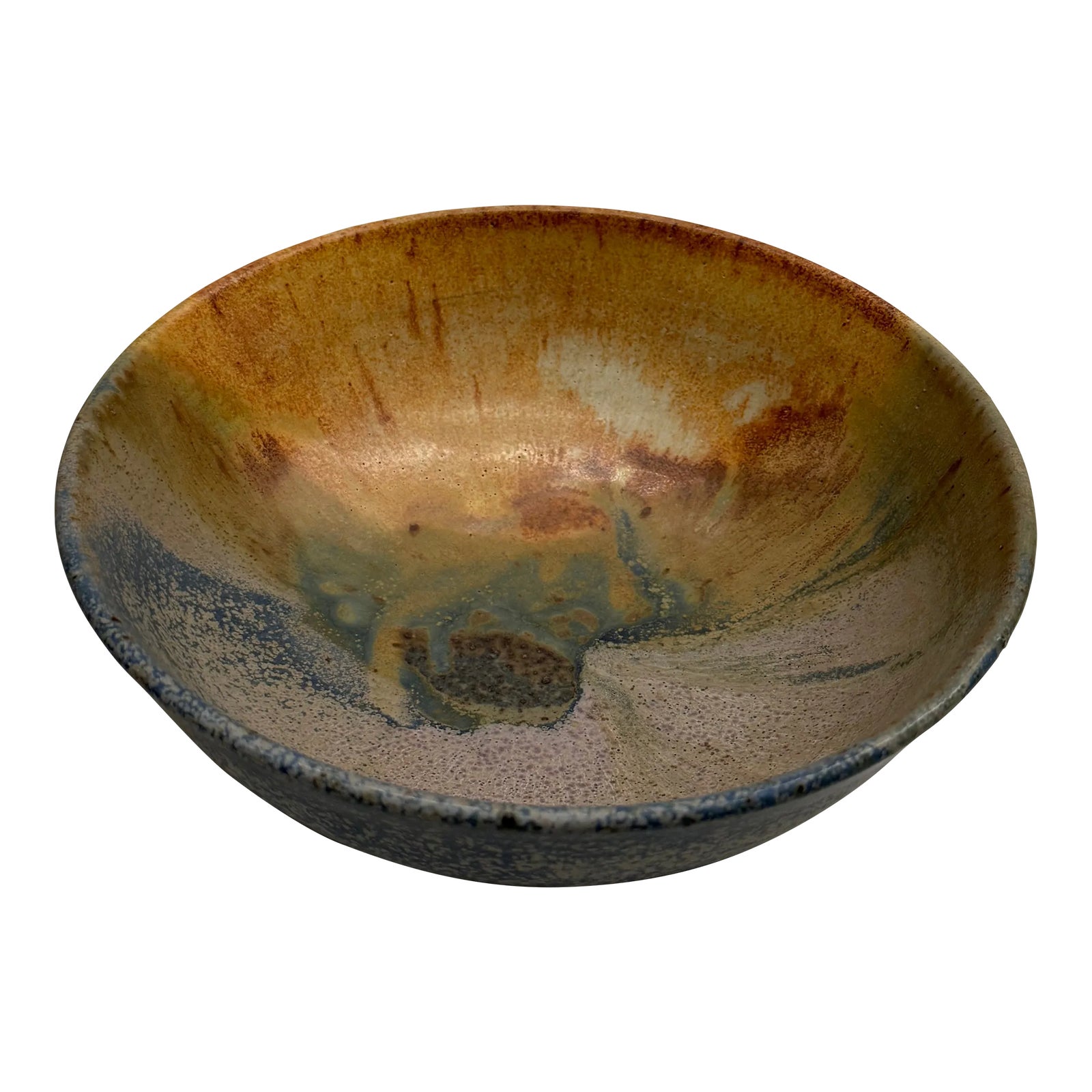 Signed Mid-Century Glazed Stoneware Bowl – Don Walton Studio Pottery ...