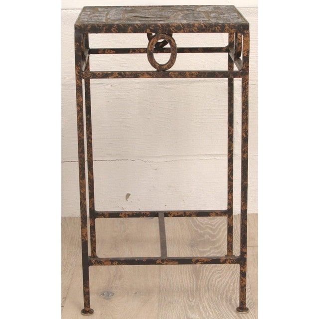 1990s Vintage Mosaic Side Table | Chairish