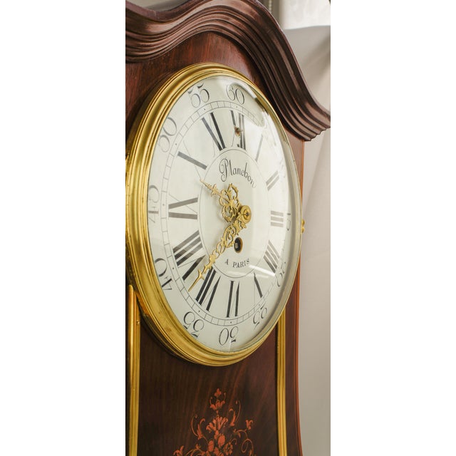 1889 Marquetry Inlaid Antique Mechanical French Shelf Clock by Samuel ...
