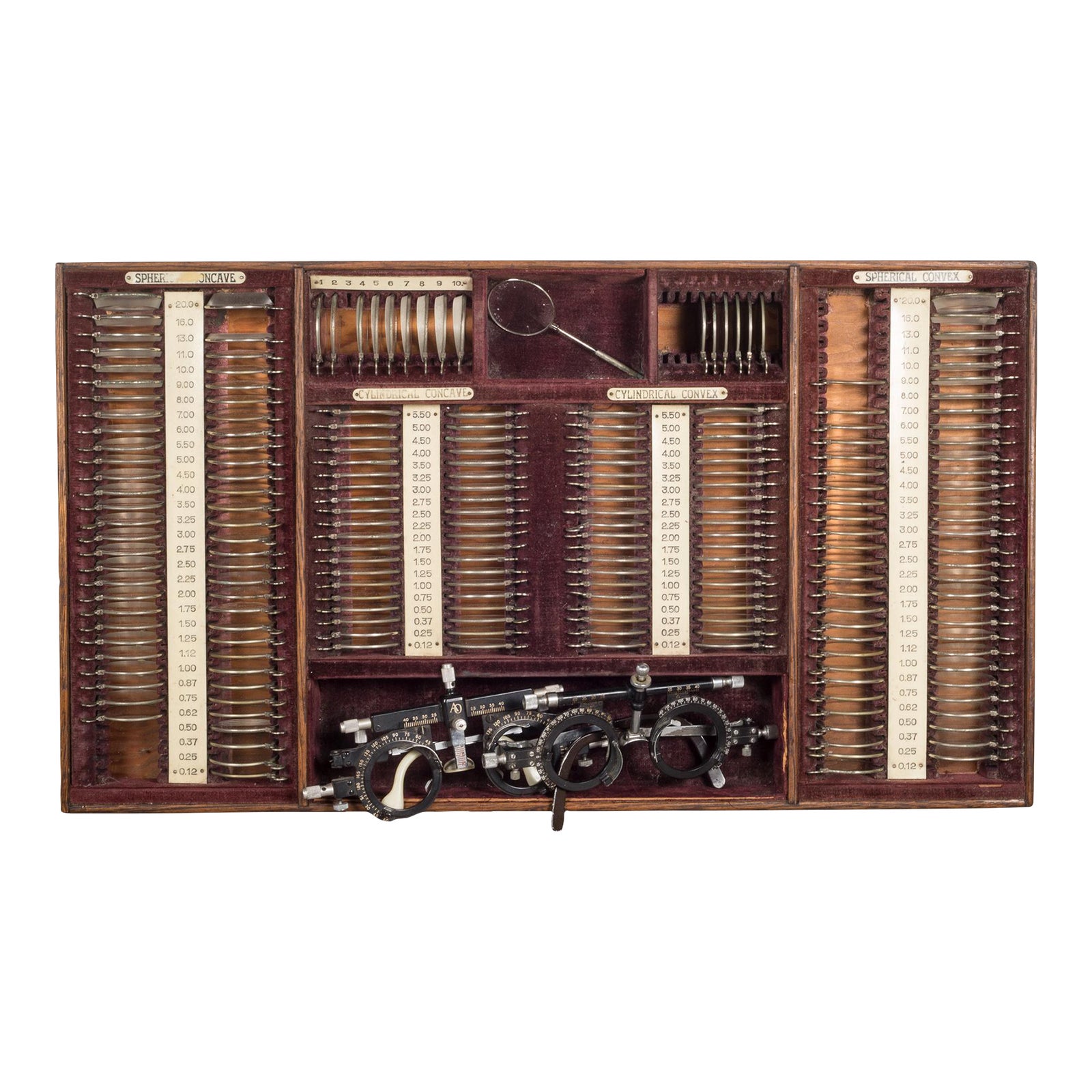 Late 19th C. Optometrist Eye Testing Kit C.1890 | Chairish
