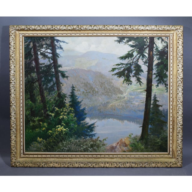 Clara Emma Langenbach Antique American Female Impressionist Panoramic ...