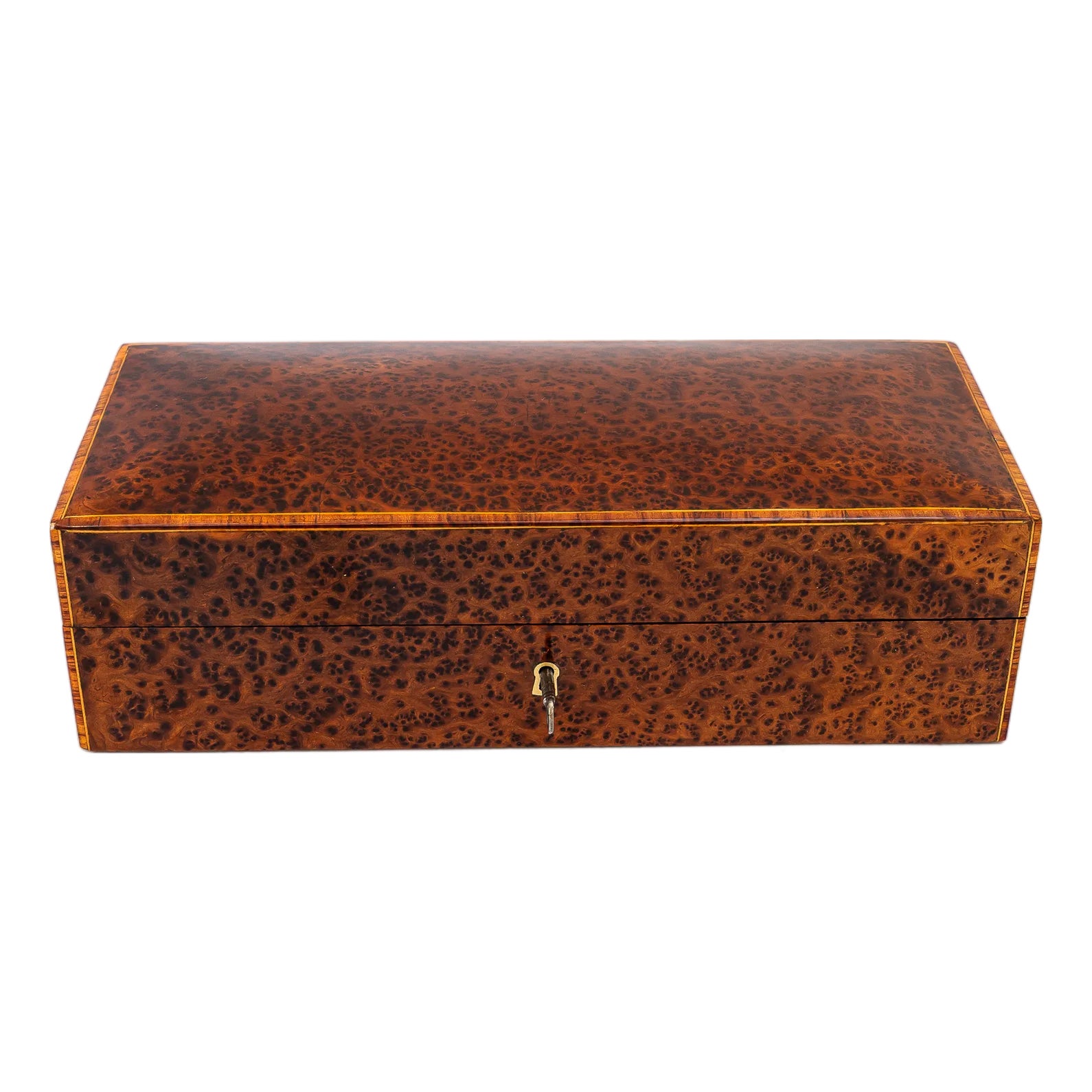 Maple Cigars and Cigarettes Box with Inlay on Edges, 1920s | Chairish