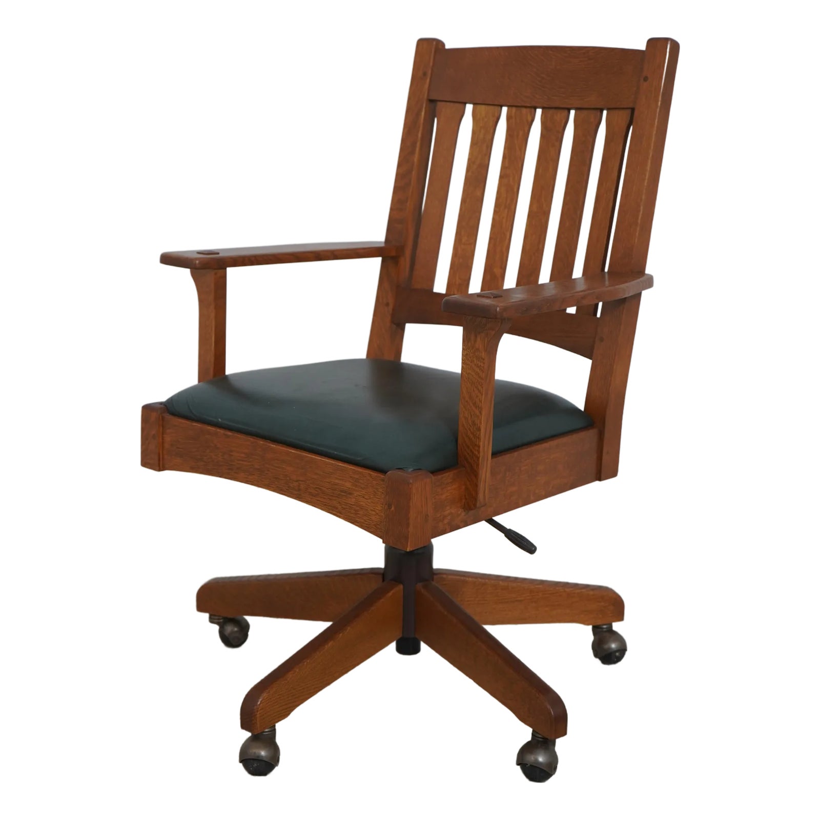 Stickley Mission Oak Arts & Crafts Desk Chair | Chairish
