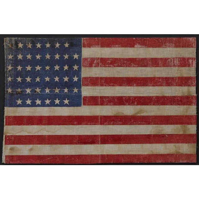 45-Star American Flag Printed on Muslin, 1896-1907 | Chairish