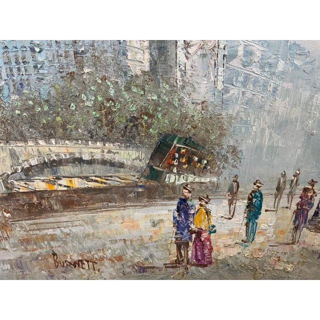 Mid 20th Century French Cityscape by Artist Burnett | Chairish