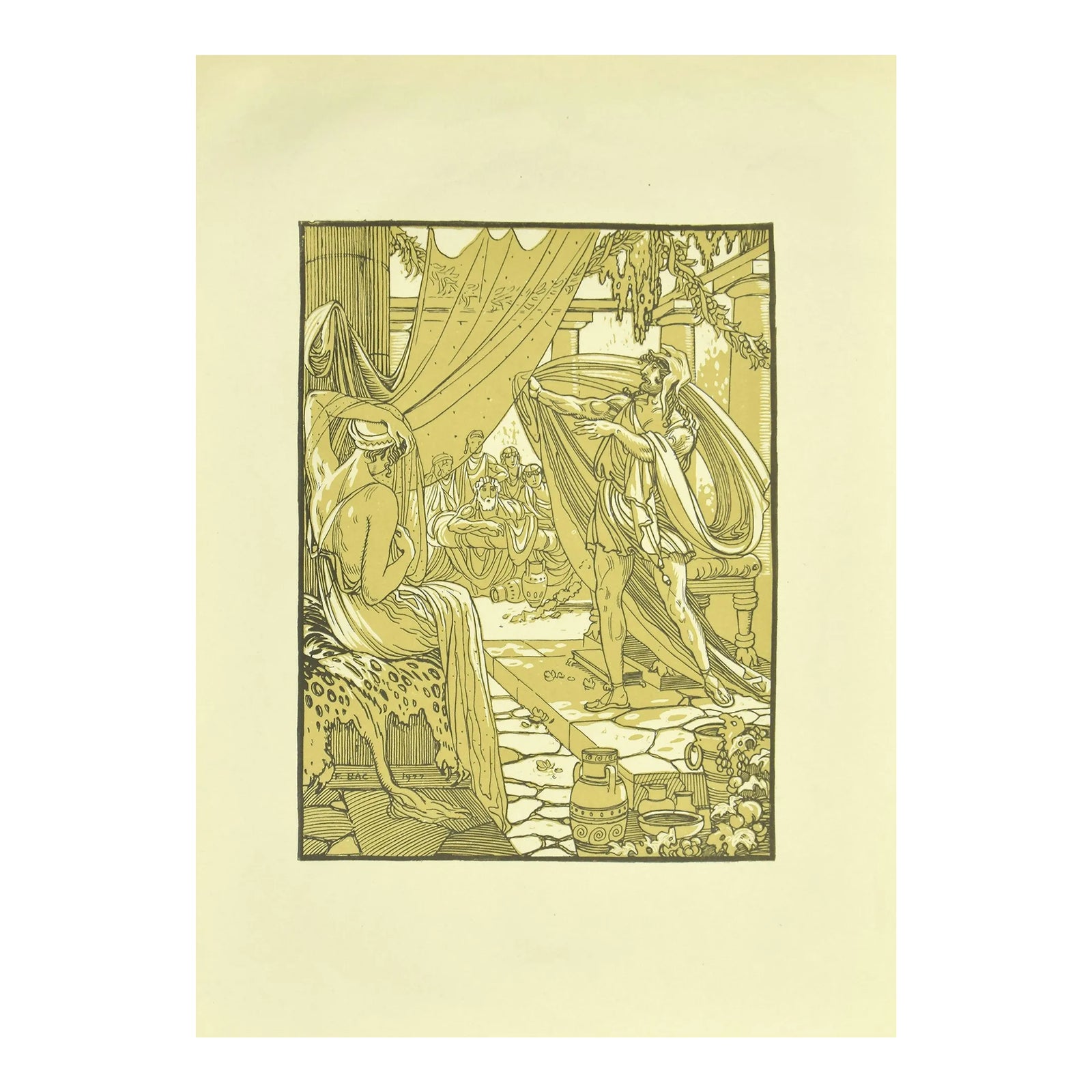 Ferdinand Bac , The Speech , Original Lithograph by F. Bac , 1922 ...