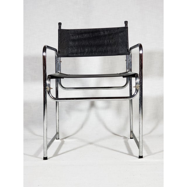 Vintage Original Mid-Century Modern Pair of Bauhaus Style Chrome Metal ...