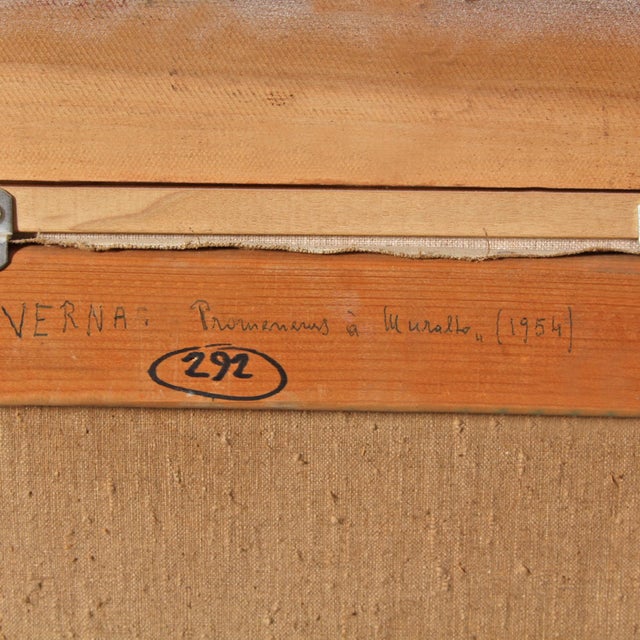 "Germaine Verna Promenade at Muralto, Lake Lugano" Modern Figurative ...