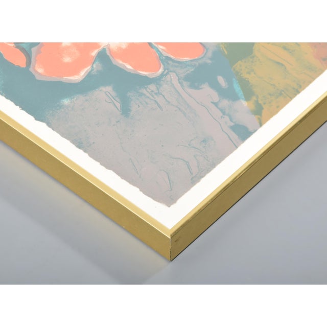 1980s Large Original Signed Floral "Clivia" Watercolor Print by Sandra ...