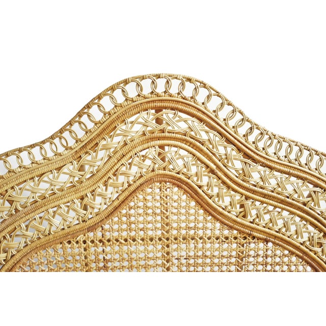 Raw Double Cane Peacock Chair | Chairish