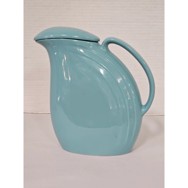 Mid Century Modern 50’s Hall “Nora” Pottery Pitcher With Lid | Chairish