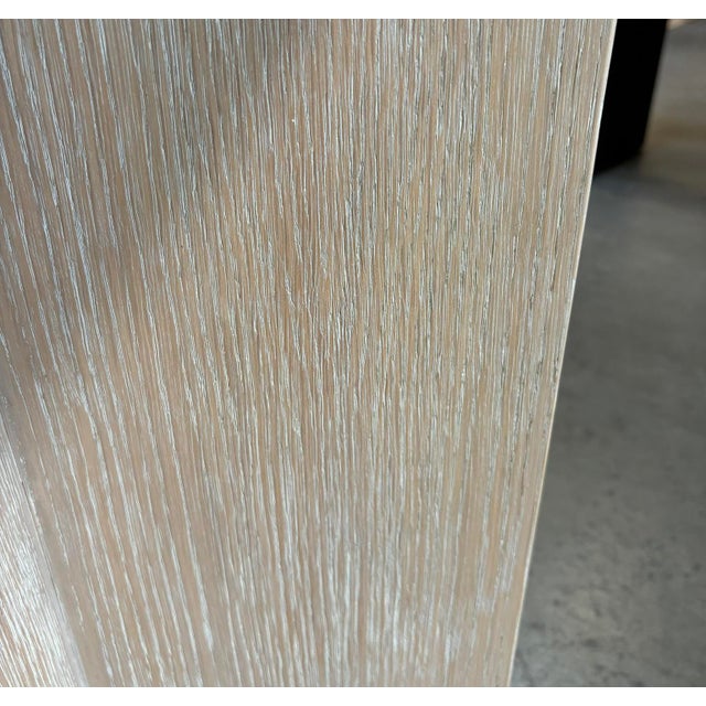 Light Rift Oak Side Table With White Finished Top From | Chairish