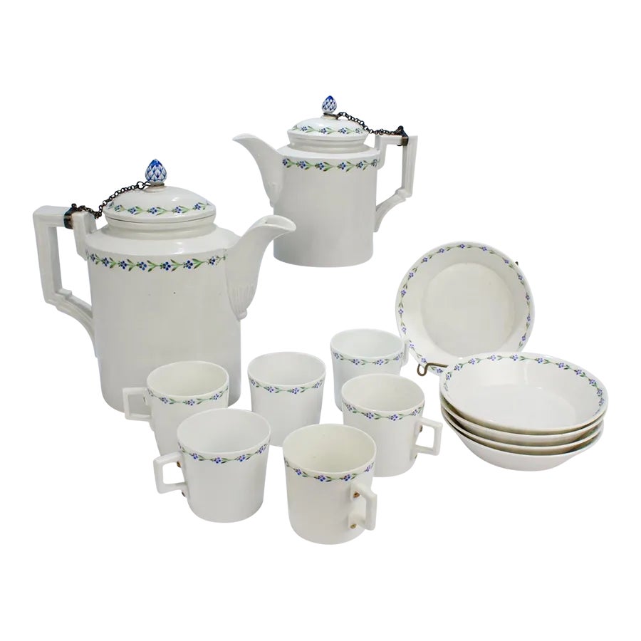 Antique 19th Century Gotha & Furstenberg German Porcelain Tea or Coffee ...