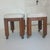 1960s Mid Century Oak Small Low Stools - Set of 2 | Chairish