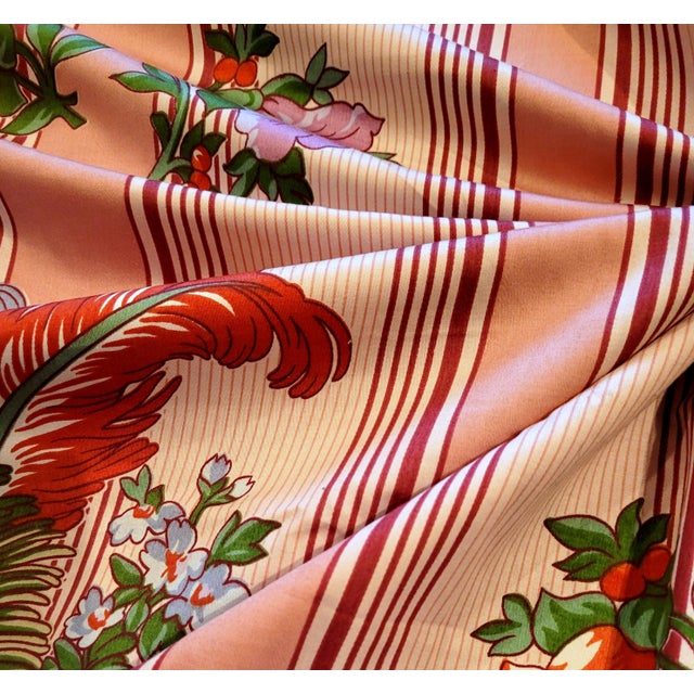 Vintage Stroheim & Romann "Montclair" Polished Cotton Chintz- 4.8 Yards ...