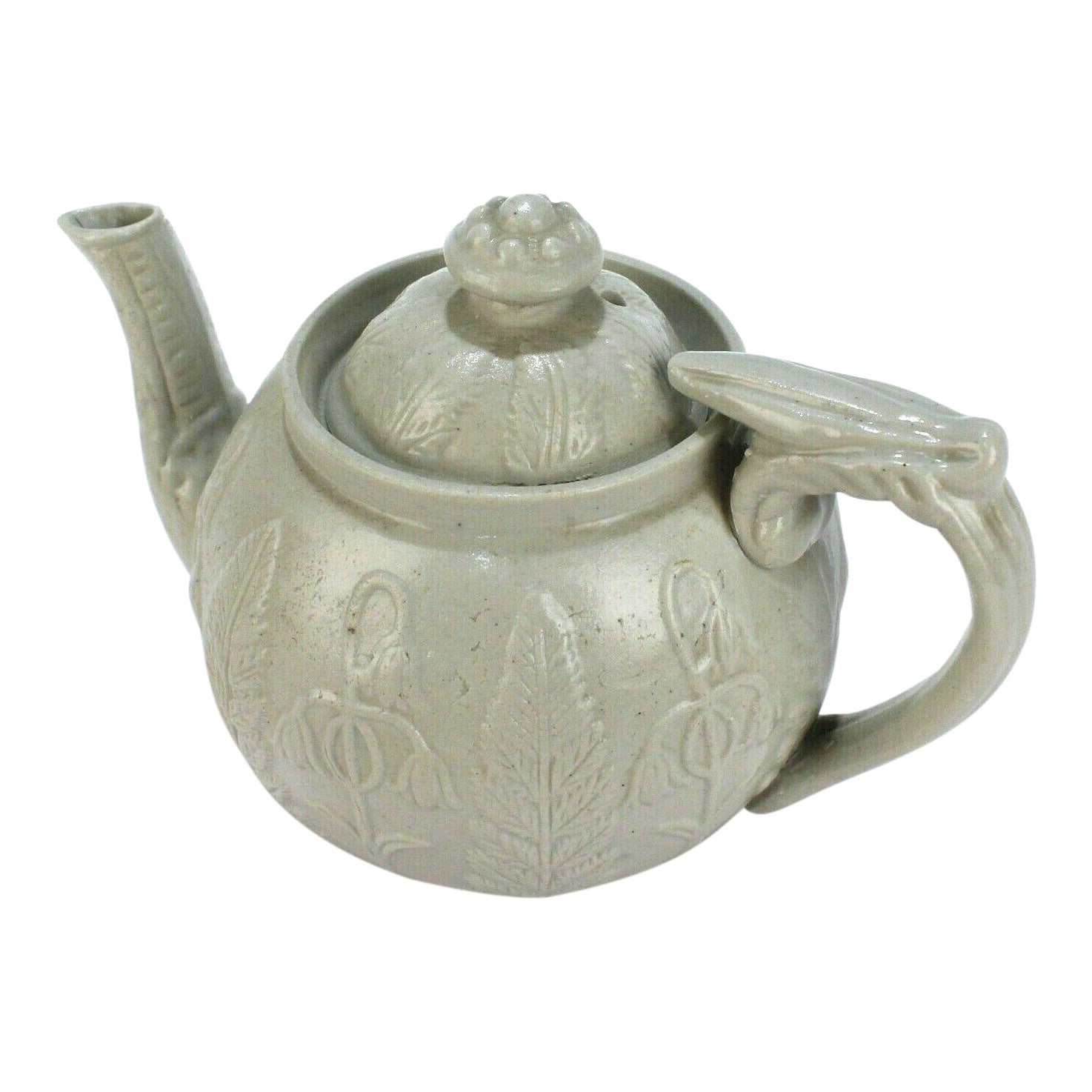 Antique 19th Century Dudson English Salt Glaze Stoneware Pottery Teapot ...