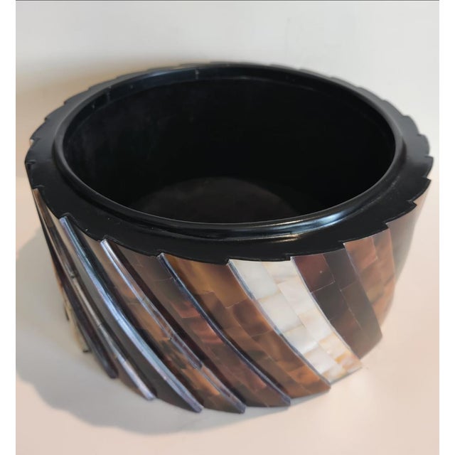 Vintage Maitland-Smith Large Tessellated Faux Tortoise Shell and Mother ...