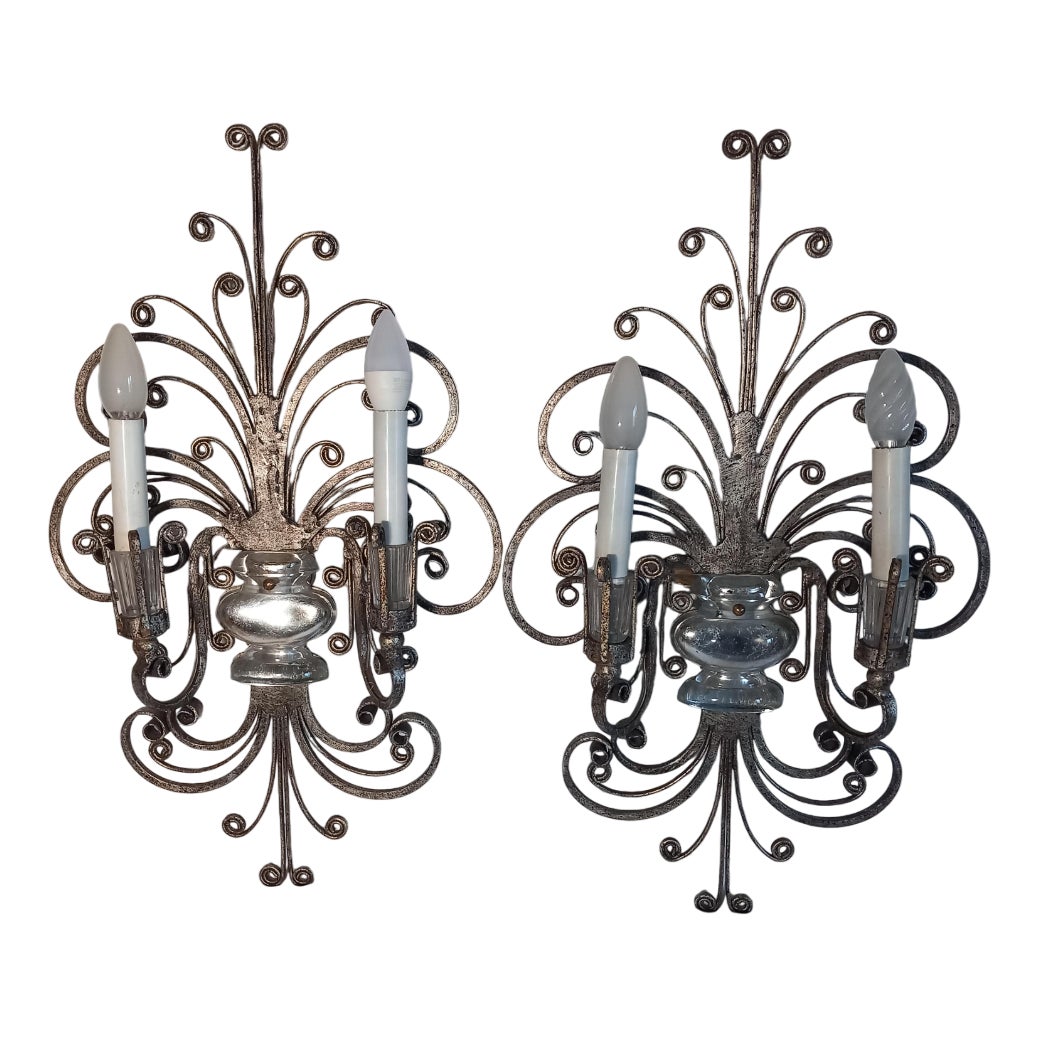 Wall Lamps attributed to Banci Ference, 1950s, Set of 2 | Chairish