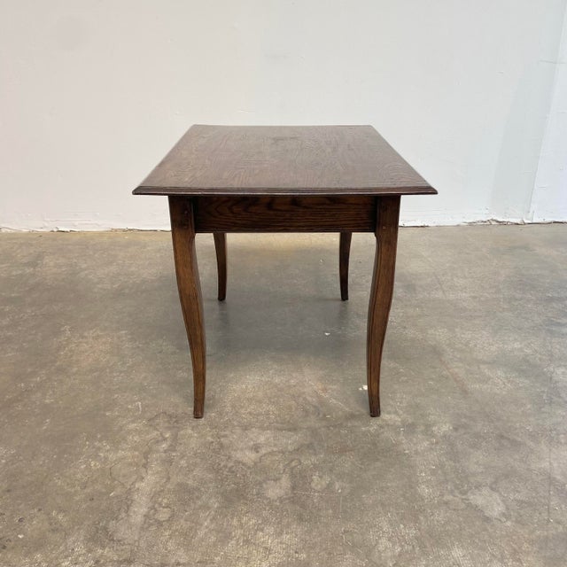 Vintage Oak Side Table | Chairish