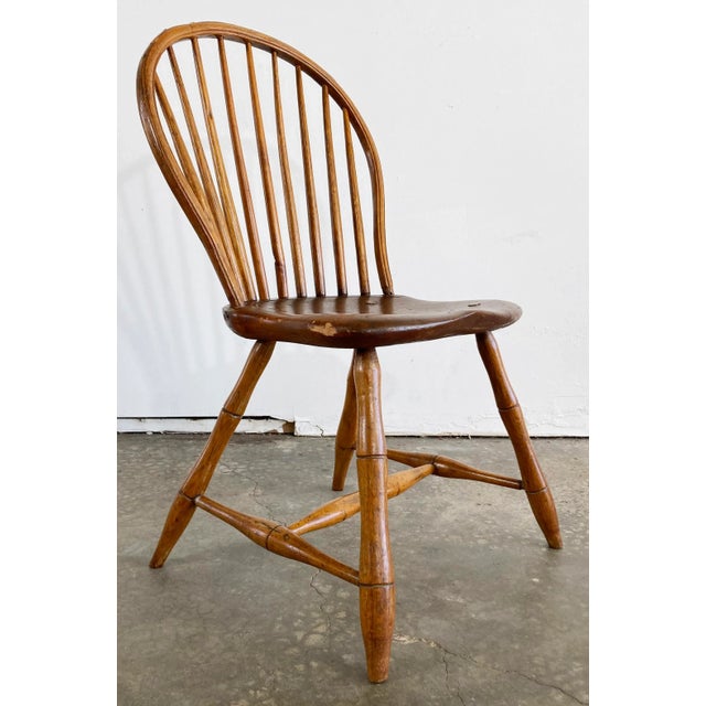Antique Spindle Back Windsor Style Chair | Chairish