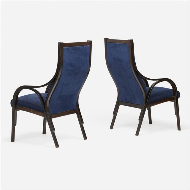 1950s Pair of Cavour Chairs Attributed to Vittorio Gregotti | Chairish