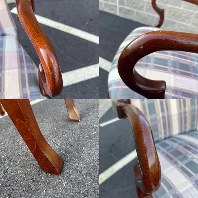 20th Century Thomasville Queen Anne Cherry Shepherd's Crook Occasional ...