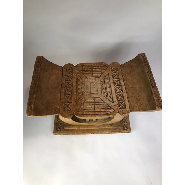 1970s Vintage Hand-Carved Stool | Chairish