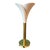 Vintage Brass and Ceramic Calla Lily Table Lamp | Chairish