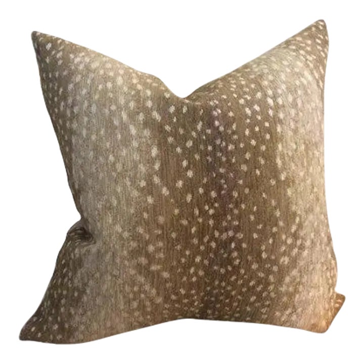 Lee Industries Antelope Chenille 22" Down-Filled Pillow - Single | Chairish