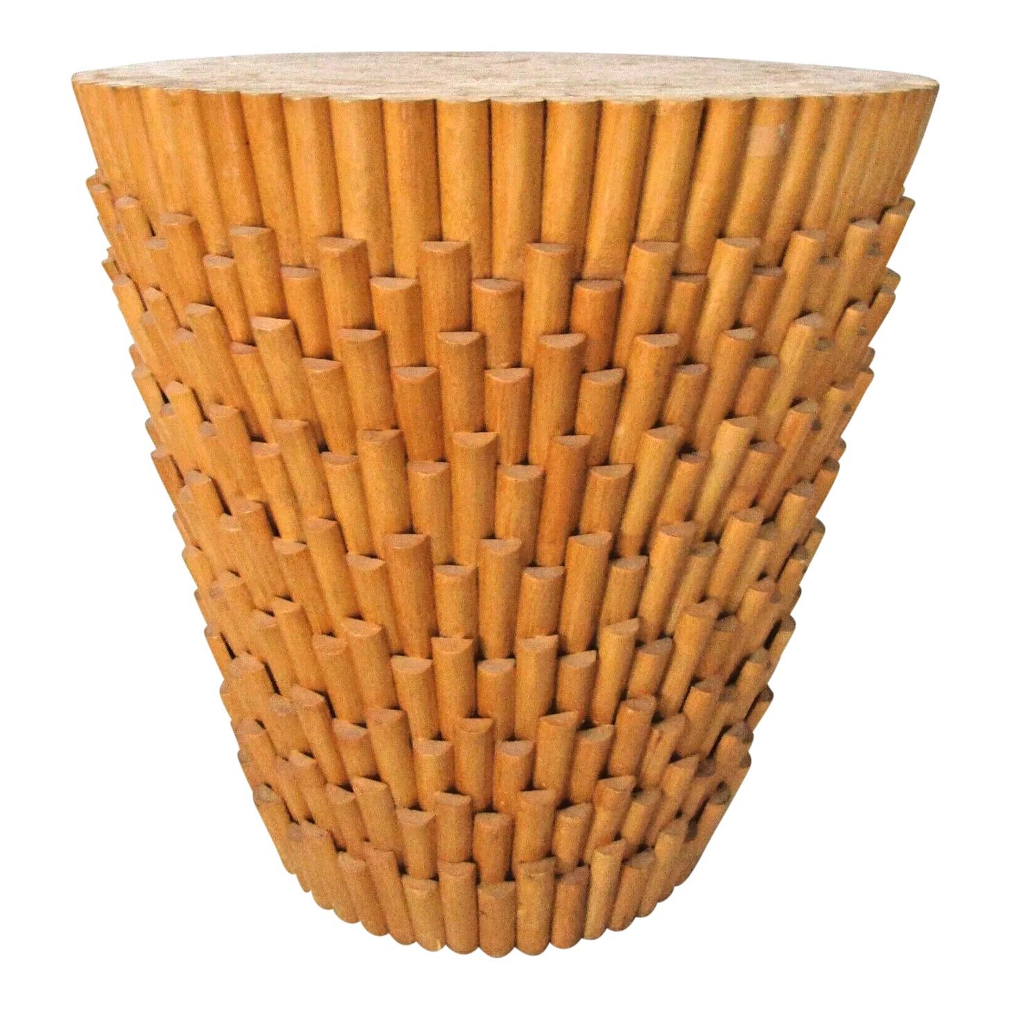 1950s Mid-Century Modern Faux Bunched Bamboo Dining Table Base | Chairish