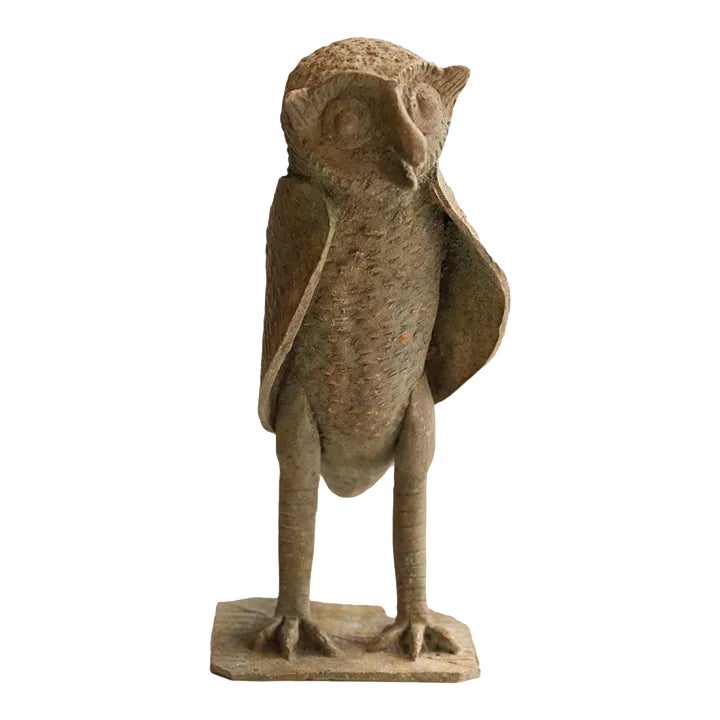 Vintage African Owl Sculpture | Chairish