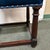Custom Old World Blue Velvet Stool | Chairish