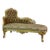 French Rococo Style Gold Chaise Lounge | Chairish