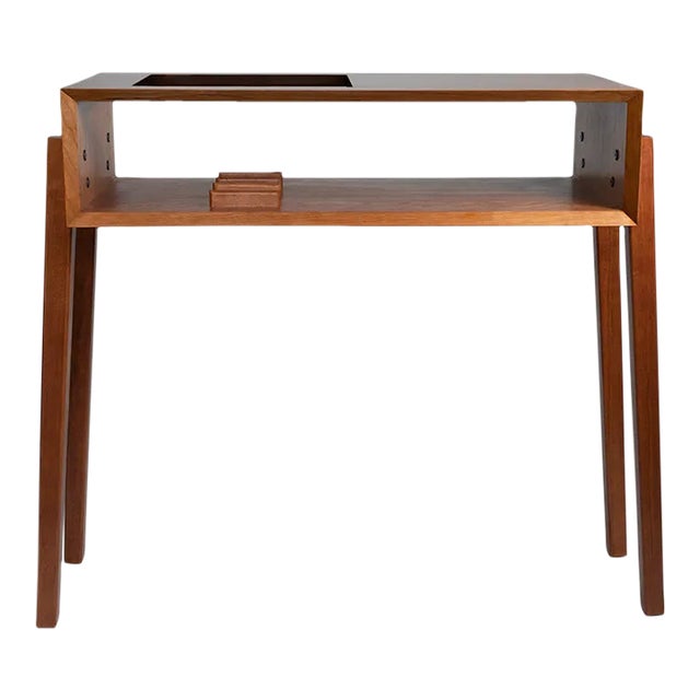 Solid Cherry Record Player Stand | Chairish