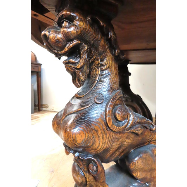 Antique Victorian R. J. Horner Dining Table & Chairs | Chairish