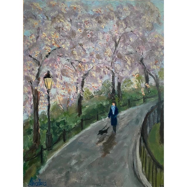 Twilight in Central Park, Original Expressionist Painting by Alice Ford ...