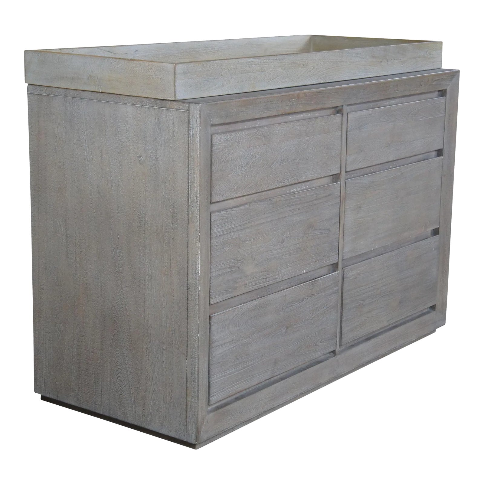 Late 20th Century Restoration Hardware Callum Wide Dresser Topper ...