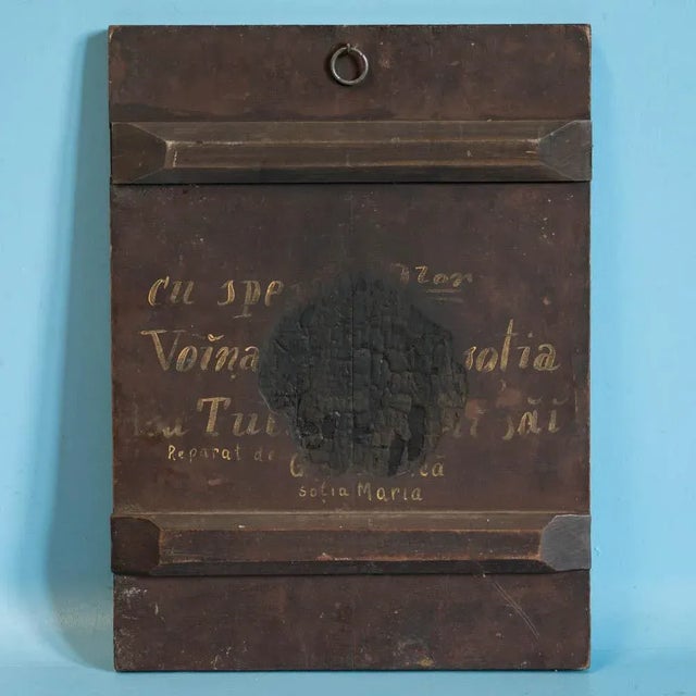 Antique Religious Icon Painting of St. Martin on Board | Chairish