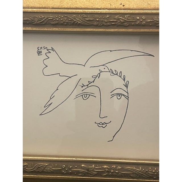 Face of Peace, Picasso Sketch | Chairish