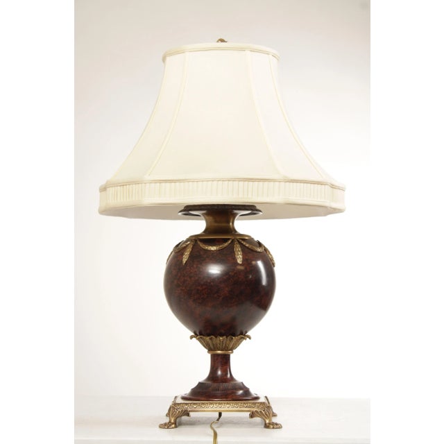 Early 21st Century Neoclassical Style Brass Mounted Vasiform Table Lamp ...