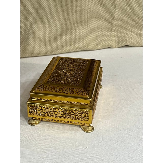 West-German Metal Keepsake Box | Chairish