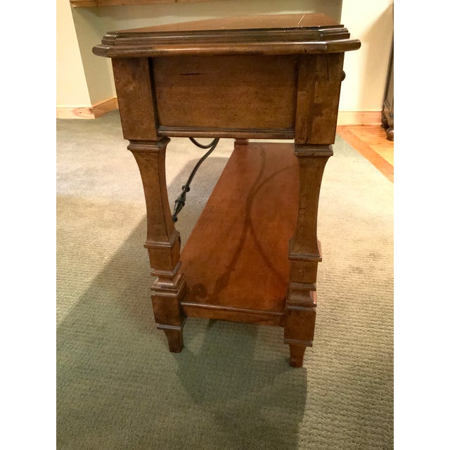 Stanley Furniture Traditional Console Table With Metal Accents | Chairish